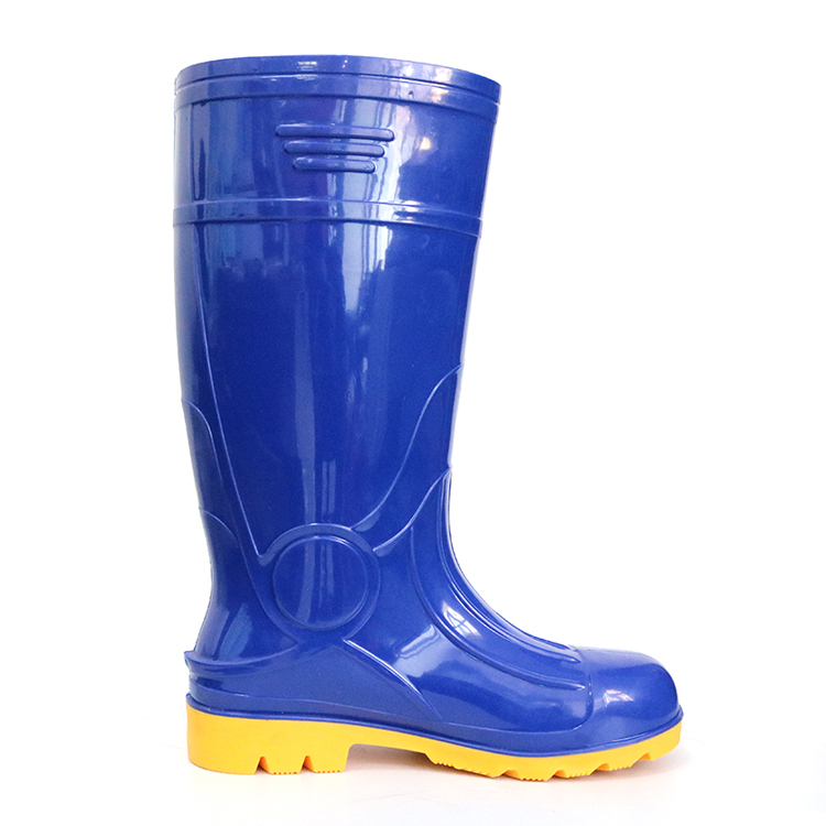 107 By Oil Acid Resistant Waterproof Steel Toe Cap Pvc Safety Gumboots