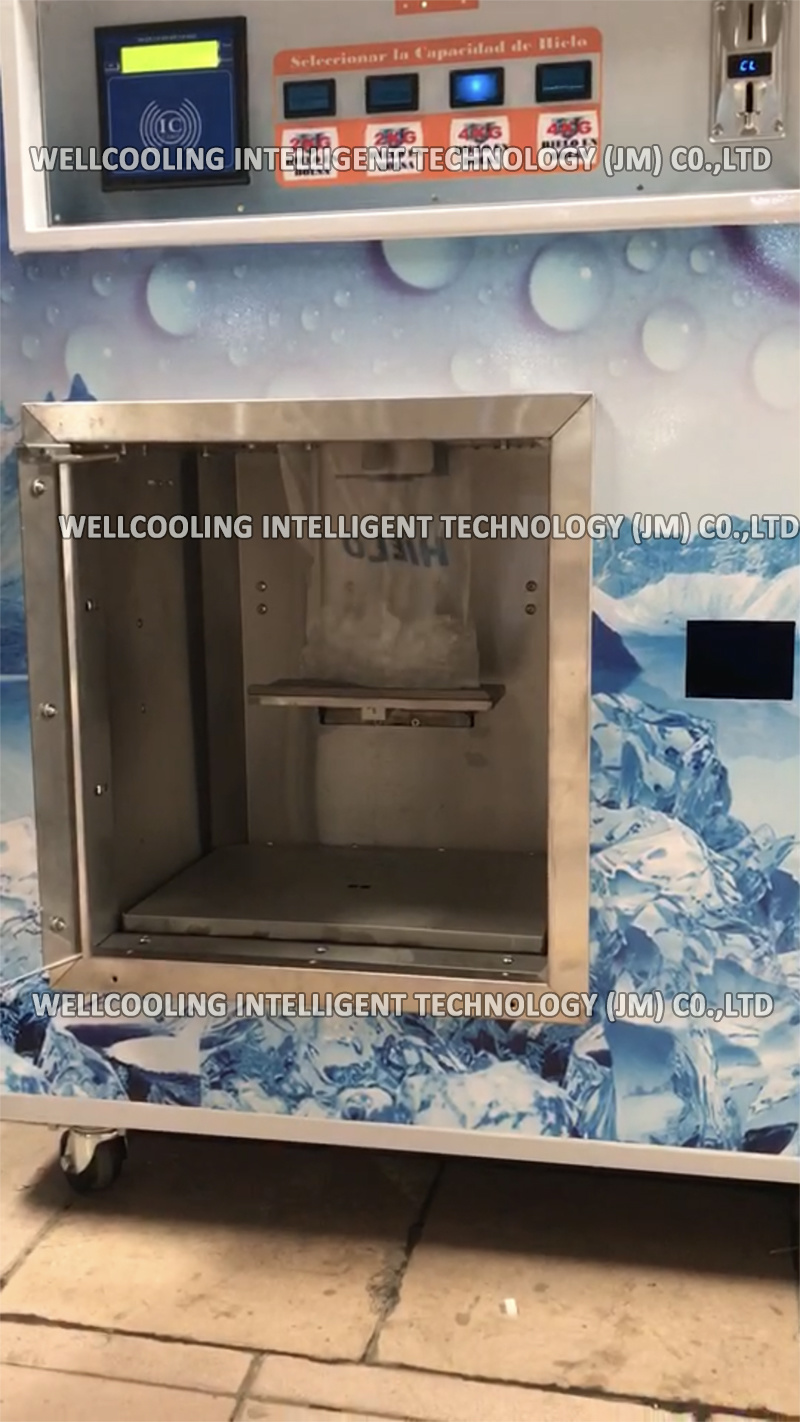 24 Hours Outdoor Self Serve Coin Operated Ice and Water Vending Machine