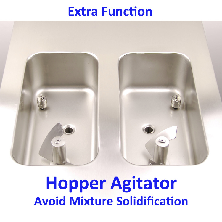 Floor Stand Double Cooling System Frozen Soft Ice Cream Machine - Buy ...