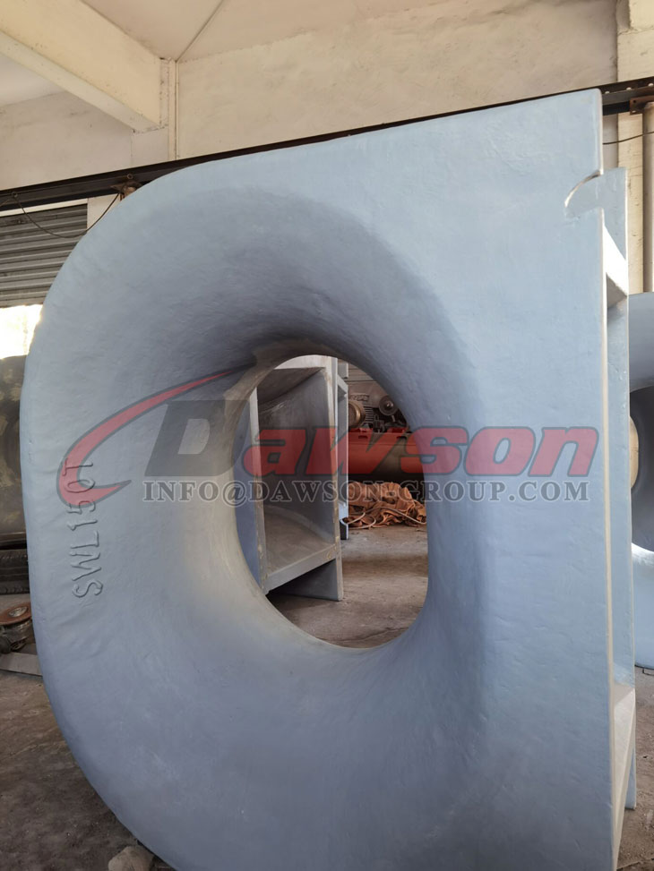 DIN 81915 Deck Mounted Panama Chock Type C, ship chock, cast closed ...