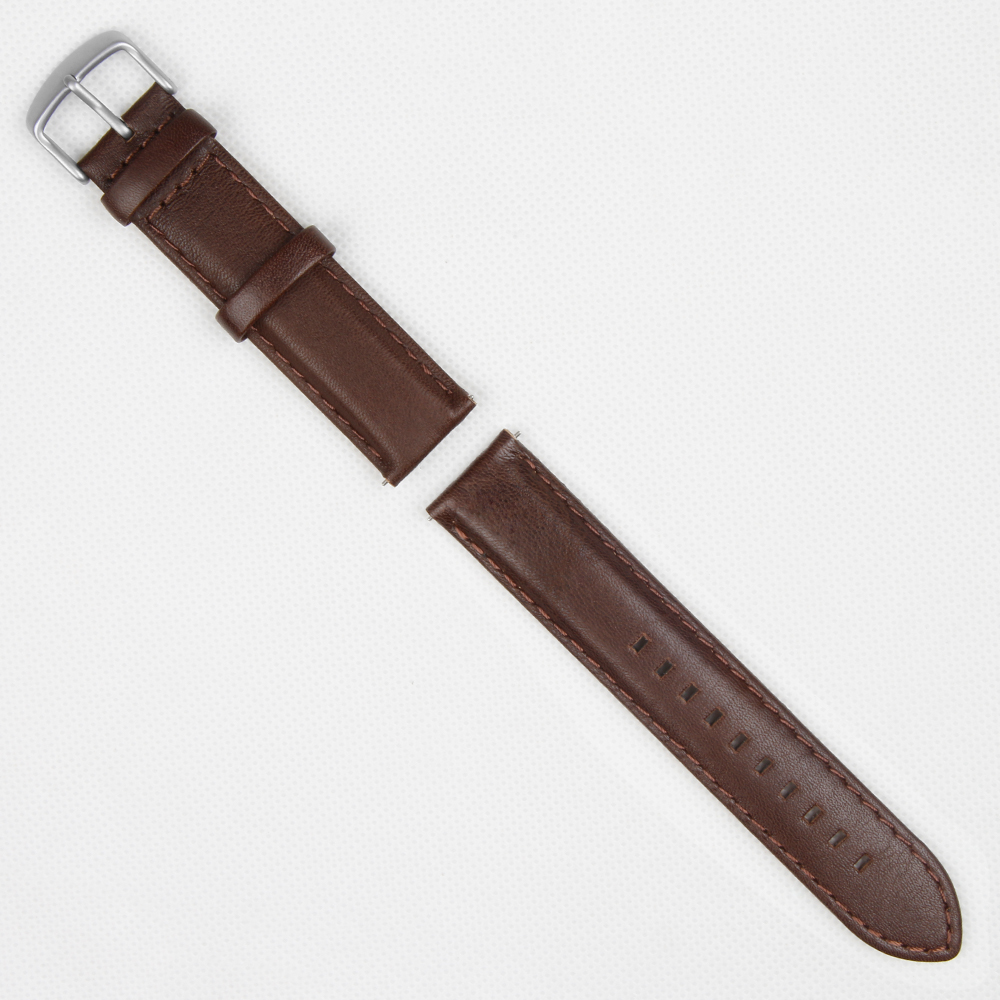 Custom 2 Piece of Brown Genuine Leather Watch Band For Watches Company ...