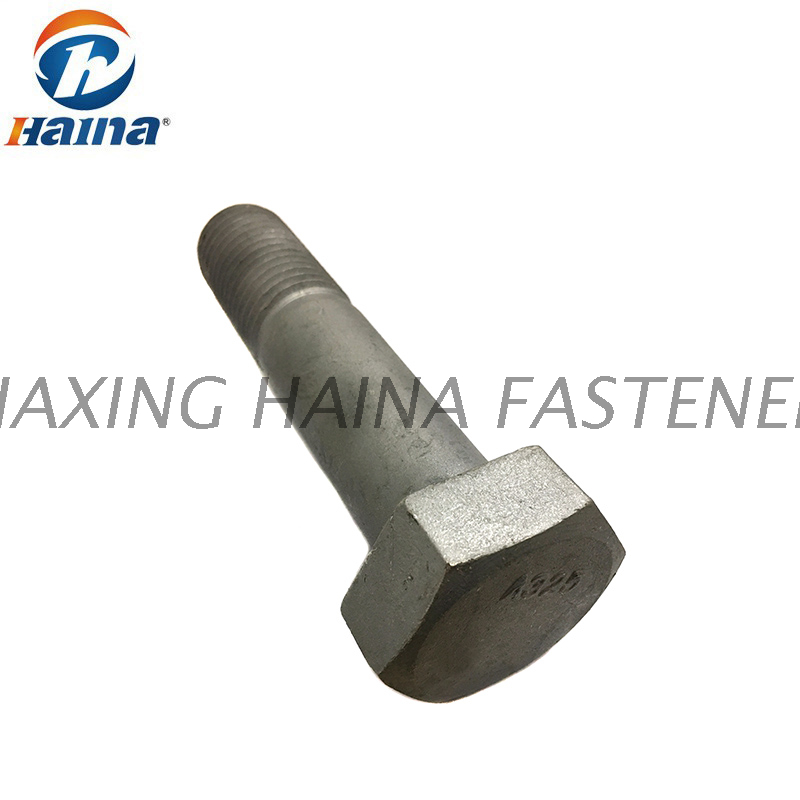 HDG ou galvanisé Boulons hexagonaux lourds / Structure en acier ASTM ...