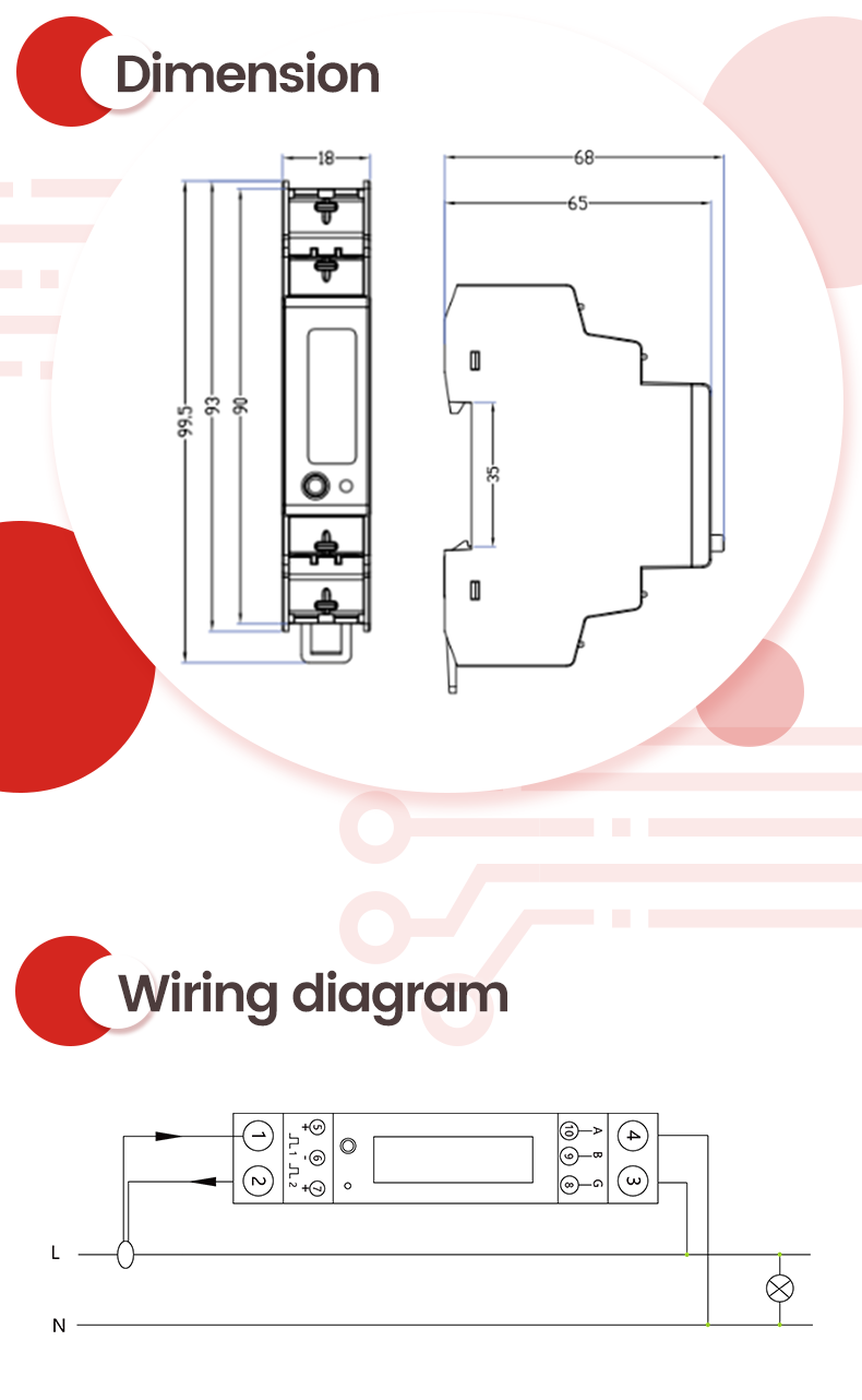 EM115-Mod single phase~100A~MID~Modbus - Buy energy meter, MID ...