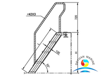 Marine Engine Room Inclined Ladder For Steel Vessels With CCS from ...